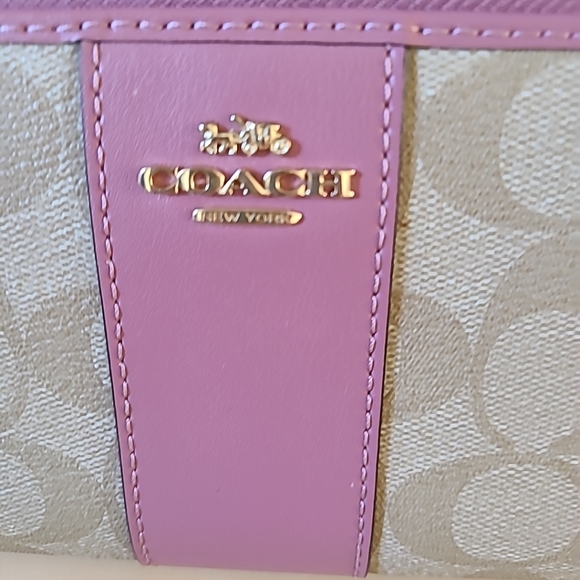 Bags | Coach Pink Wallet | Poshmark